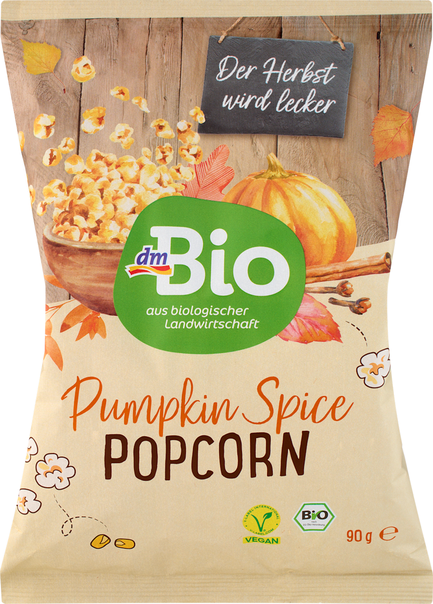dmBio Bio pumpkin spice popcorn, 90 g | dm.hu