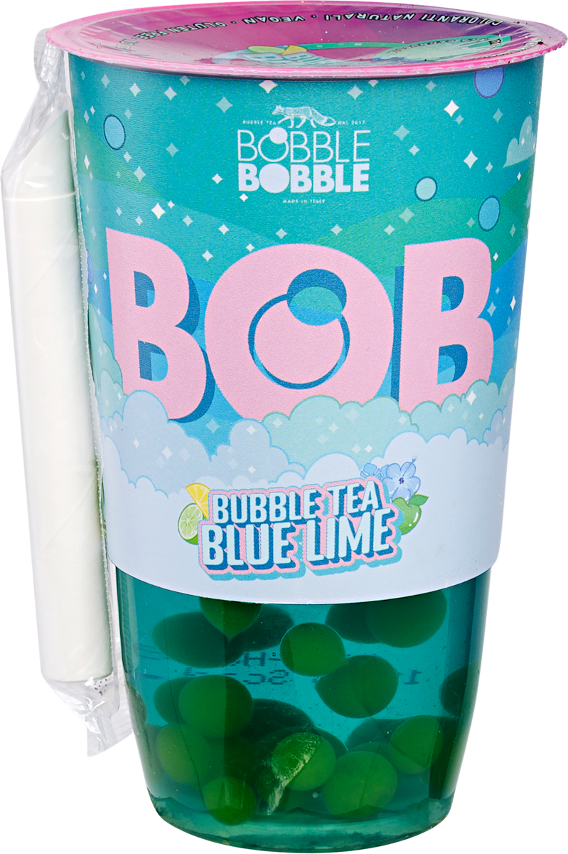 BOBBLE BOBBLE Bubble tea - buboréktea, blue lime ízű, 360 ml | dm.hu