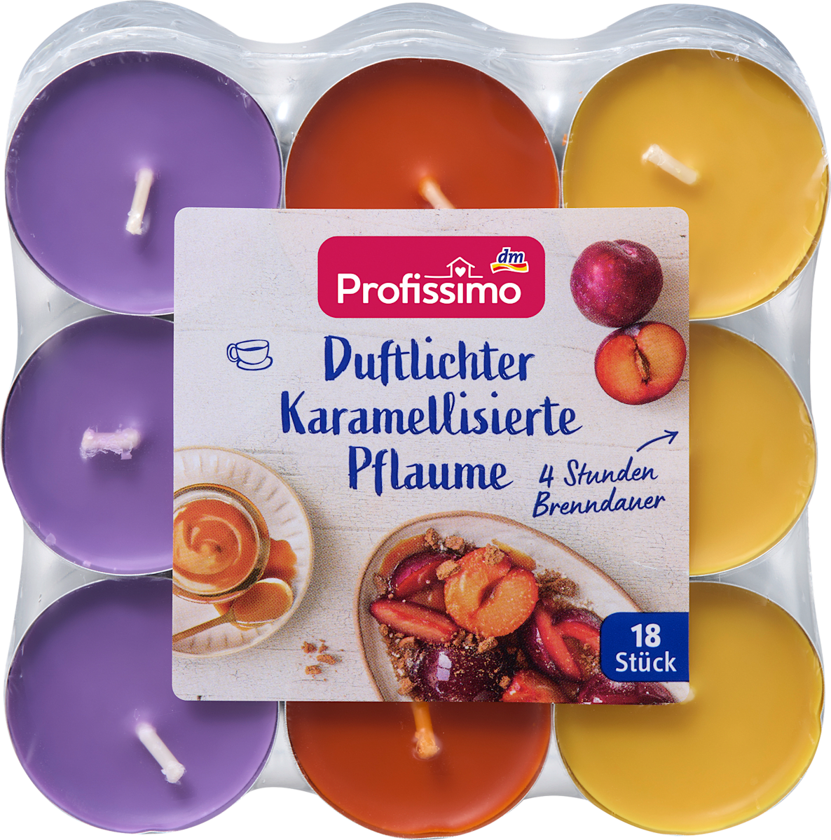 Profissimo Duftlichter karamellisierte Pflaume, 18 St dauerhaft günstig ...