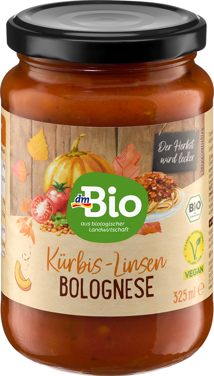 dmBio Bolonjez sos od bundeve, paradajza i leće, 350 g | dm Bosna i ...