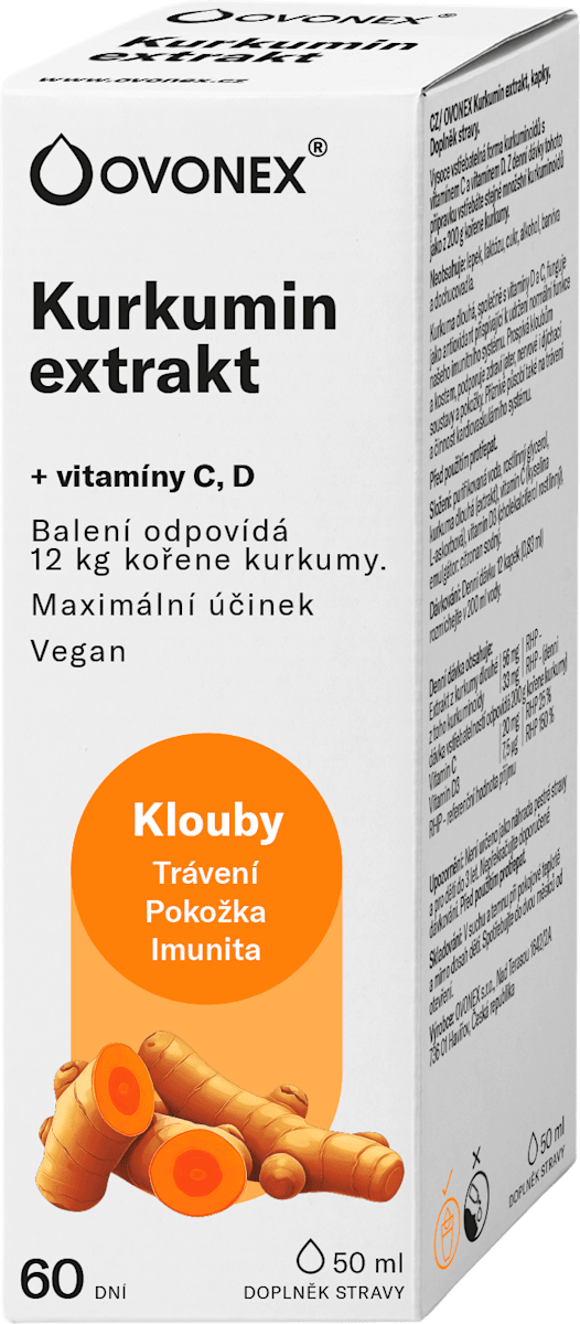 OVONEX Kurkumin extrakt kapky, 50 ml | dm.cz