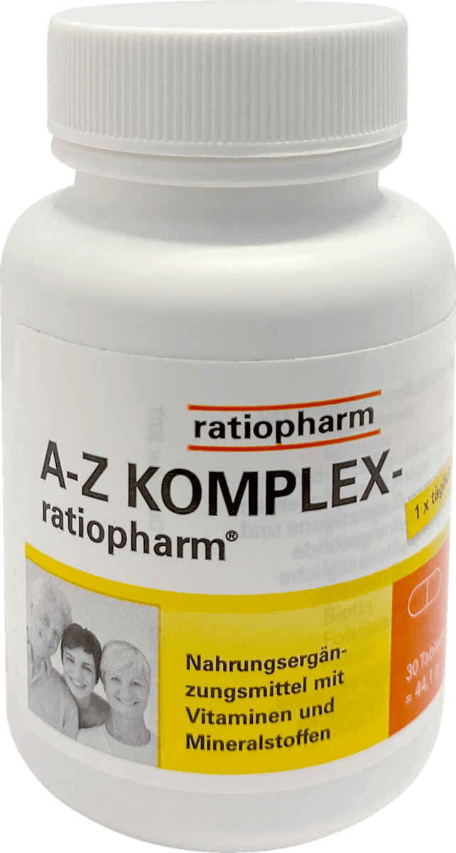 ratiopharm A-Z Komplex-ratiopharm Tabletten 30 St, 45 g dauerhaft ...