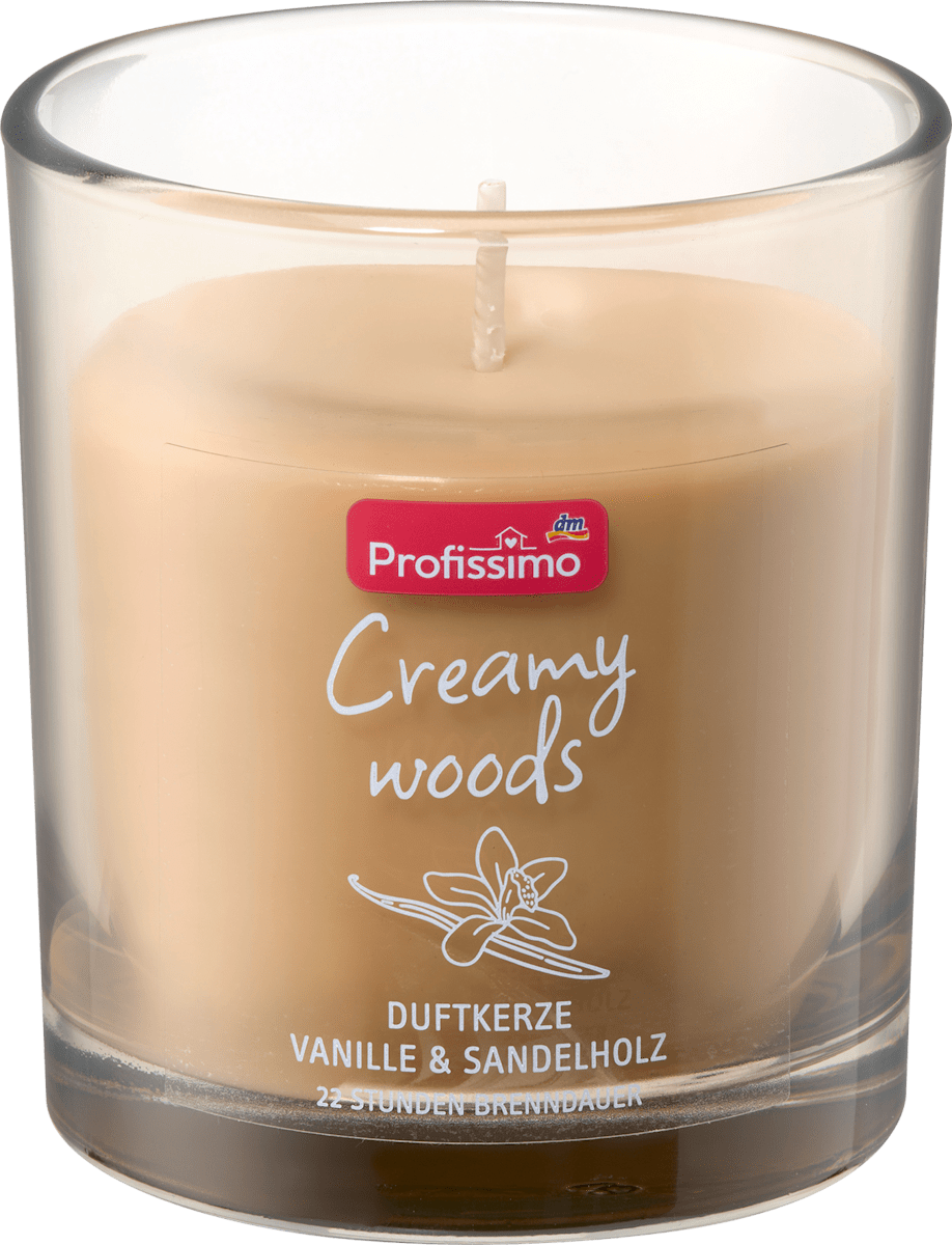 Profissimo svíčka ve skle Creamy Woods | dm.cz