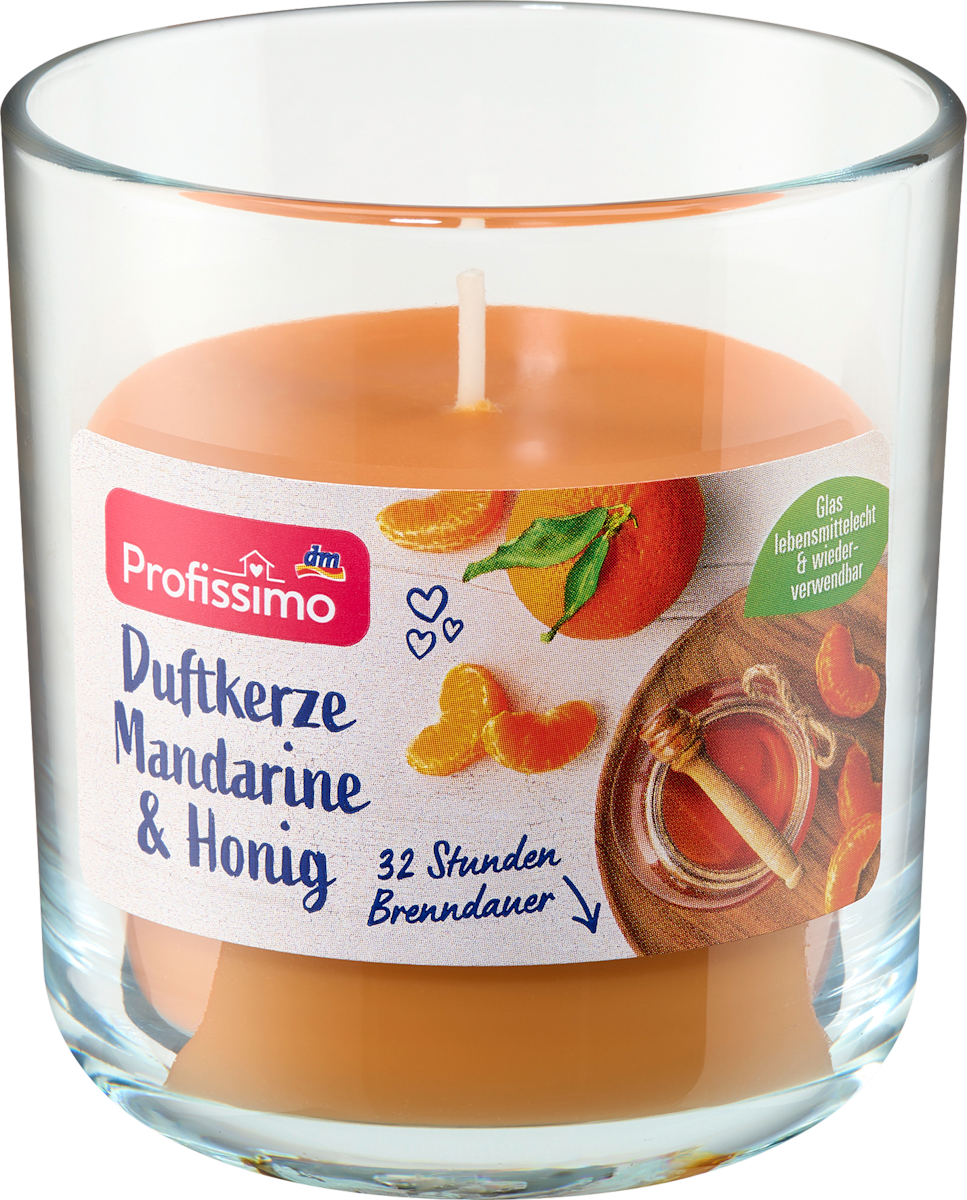 Profissimo Duftkerze im Glas Mandarine & Honig, 1 St | dm.at