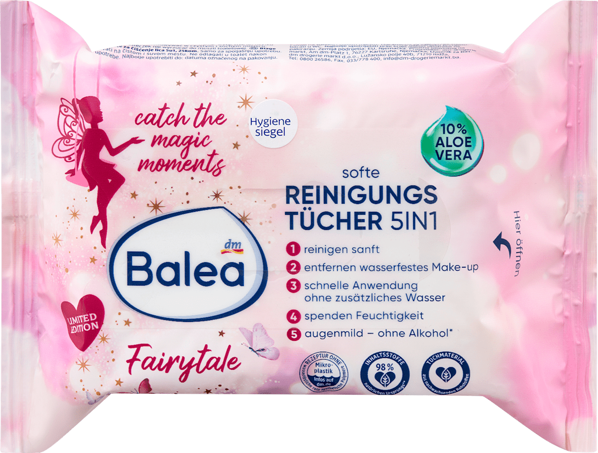 Balea Blage vlažne maramice za čišćenje lica 5u1 Fairytale, 25 kom. | dm.hr