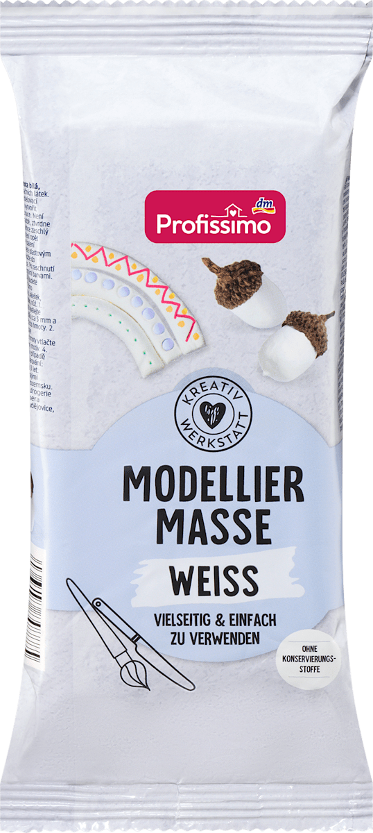 Profissimo Modelliermasse, weiß, 500 g dauerhaft günstig online kaufen | dm.de