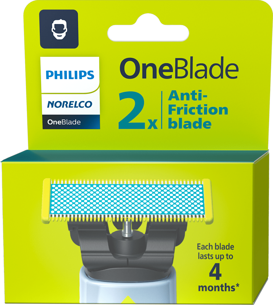 PHILIPS OneBlade Anti Friction borotva betét, 2 db | dm.hu