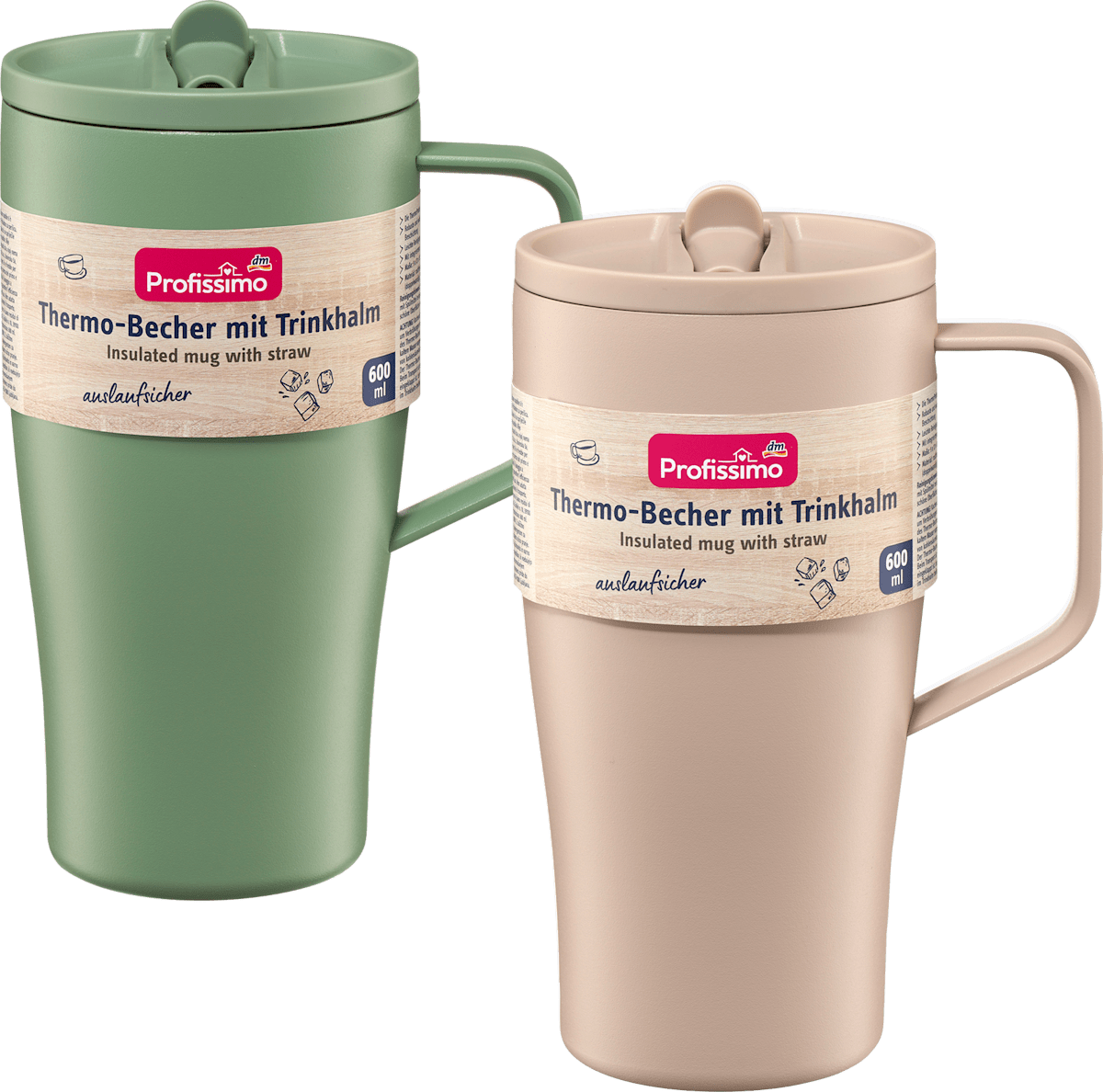 Profissimo Termosz pohár szívószállal, 600 ml, 1 db | dm.hu