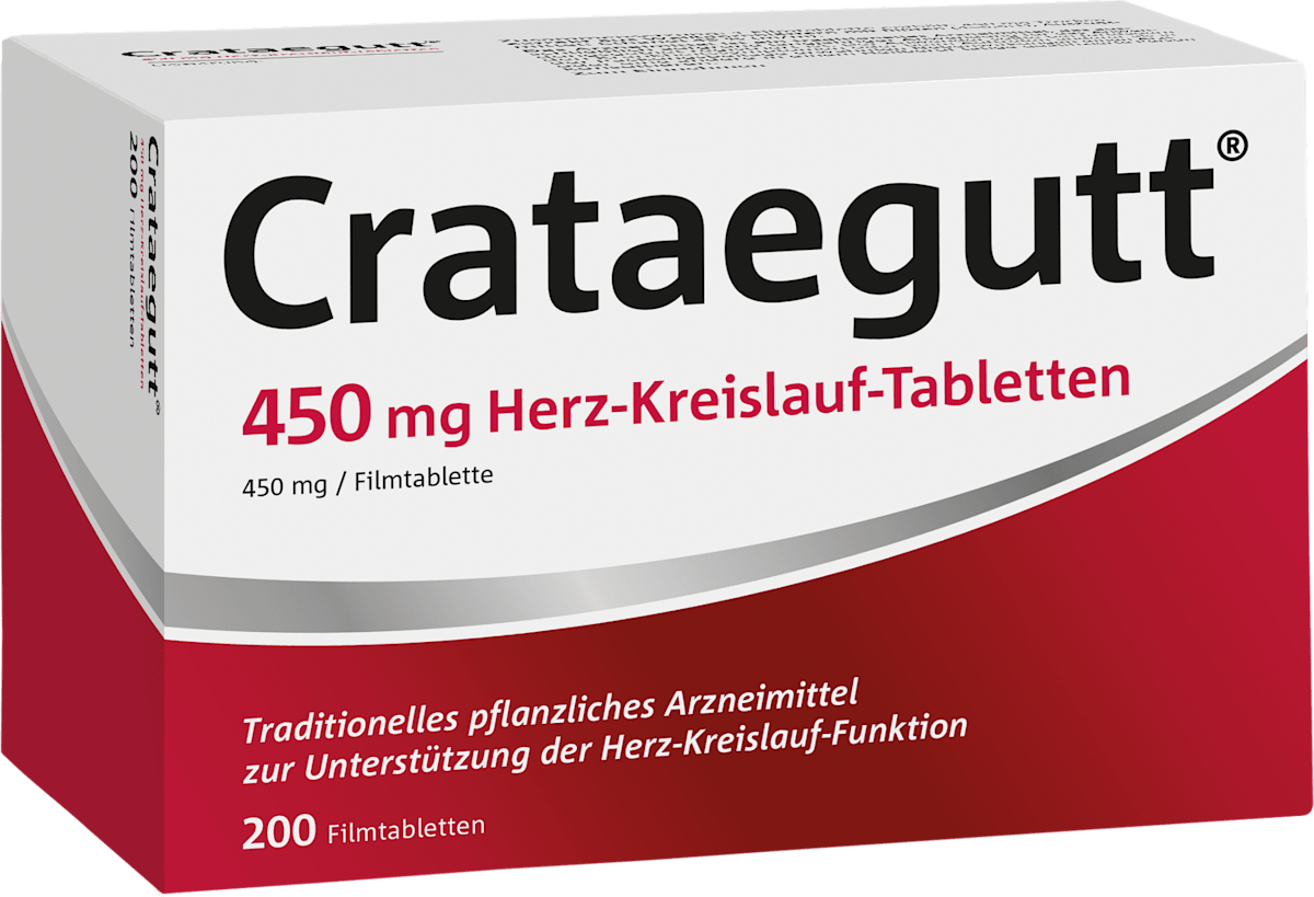 Crataegutt Crataegutt 450mg Herz-Kreislauf Filmtablette, 200 St ...