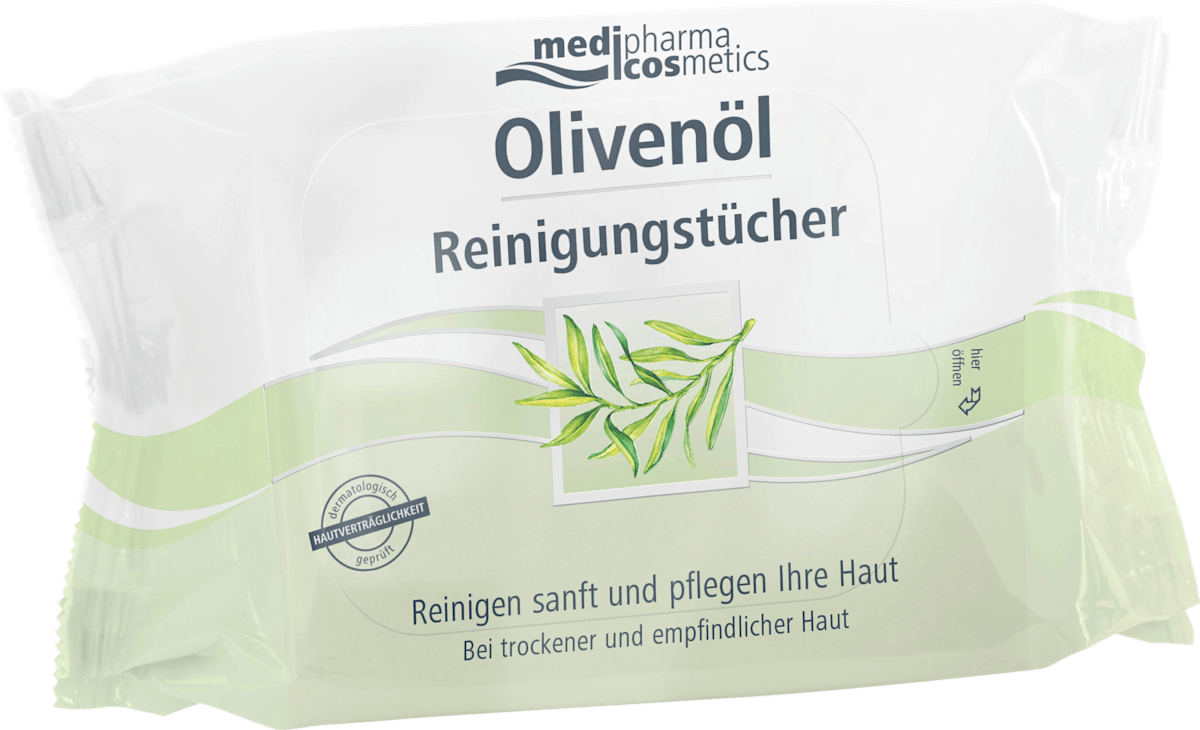 medipharma cosmetics medipharma cosmetics Olivenöl Reinigungstücher, 25 ...