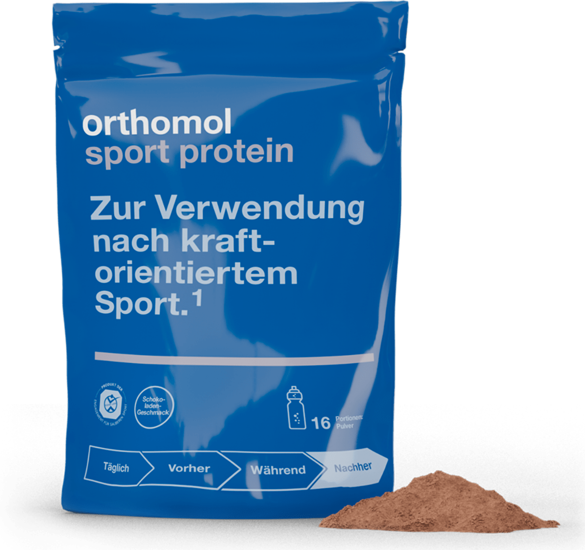 orthomol Orthomol Sport Protein Pulver Schokolade, 640 g dauerhaft ...