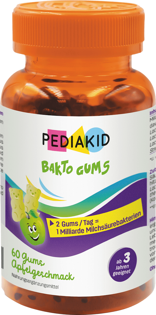 PEDIAKID Bakto Gums Apfelgeschmack 60 St, 137 g dauerhaft günstig online kaufen | dm.de