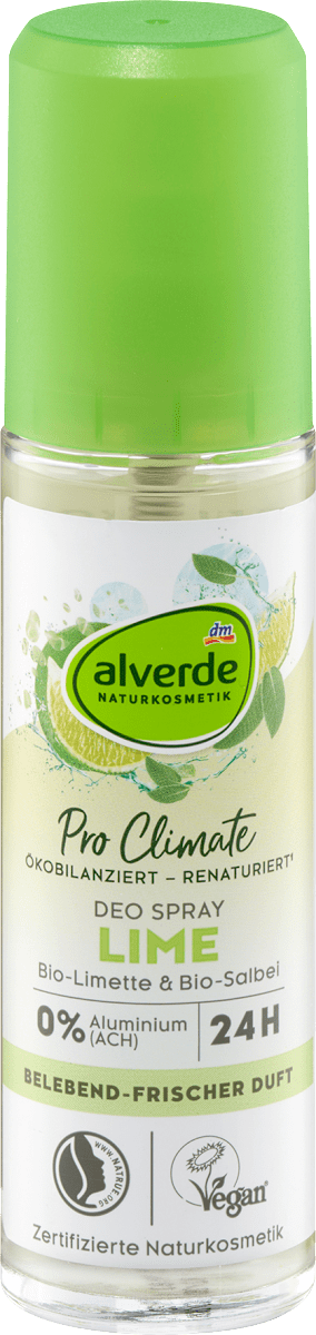 alverde NATURKOSMETIK Deodorant spray LIME, 75 ml | dm.ro