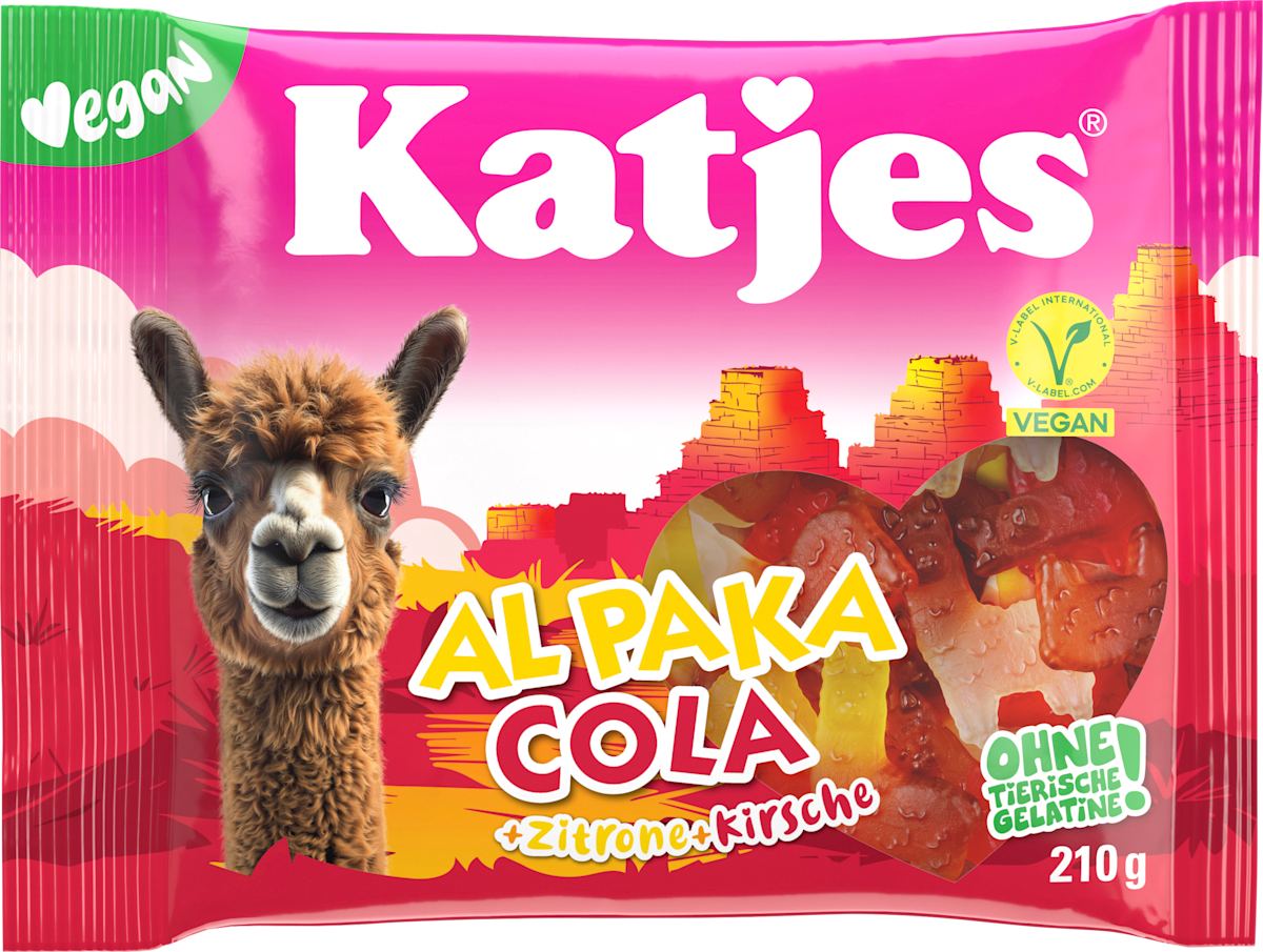 Katjes Fruchtgummi Alpaka Cola mit Zitrone & Kirsche, 210 g | dm.at