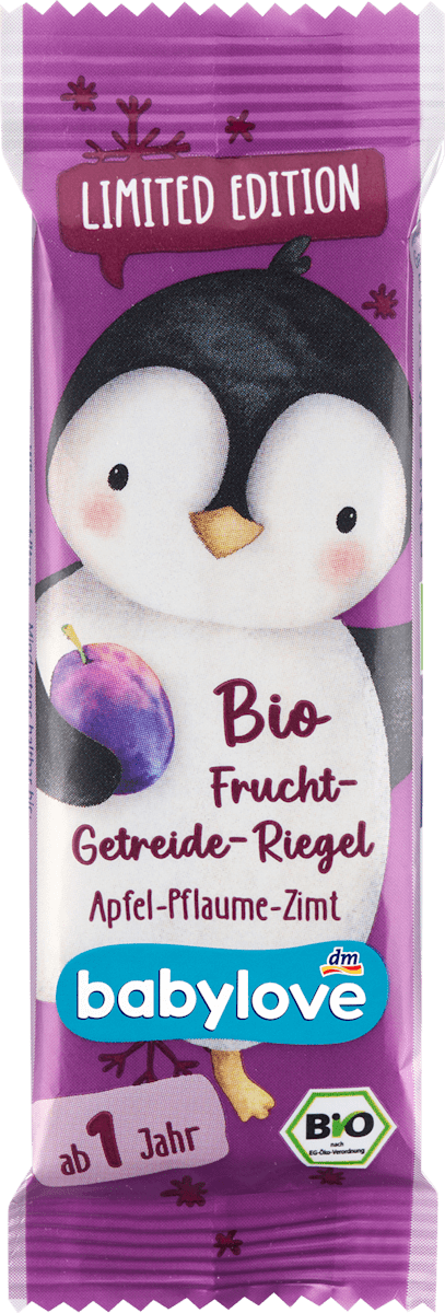 babylove Barretta baby con avena, mela, prugna e cannella, 25 g | dm Italia