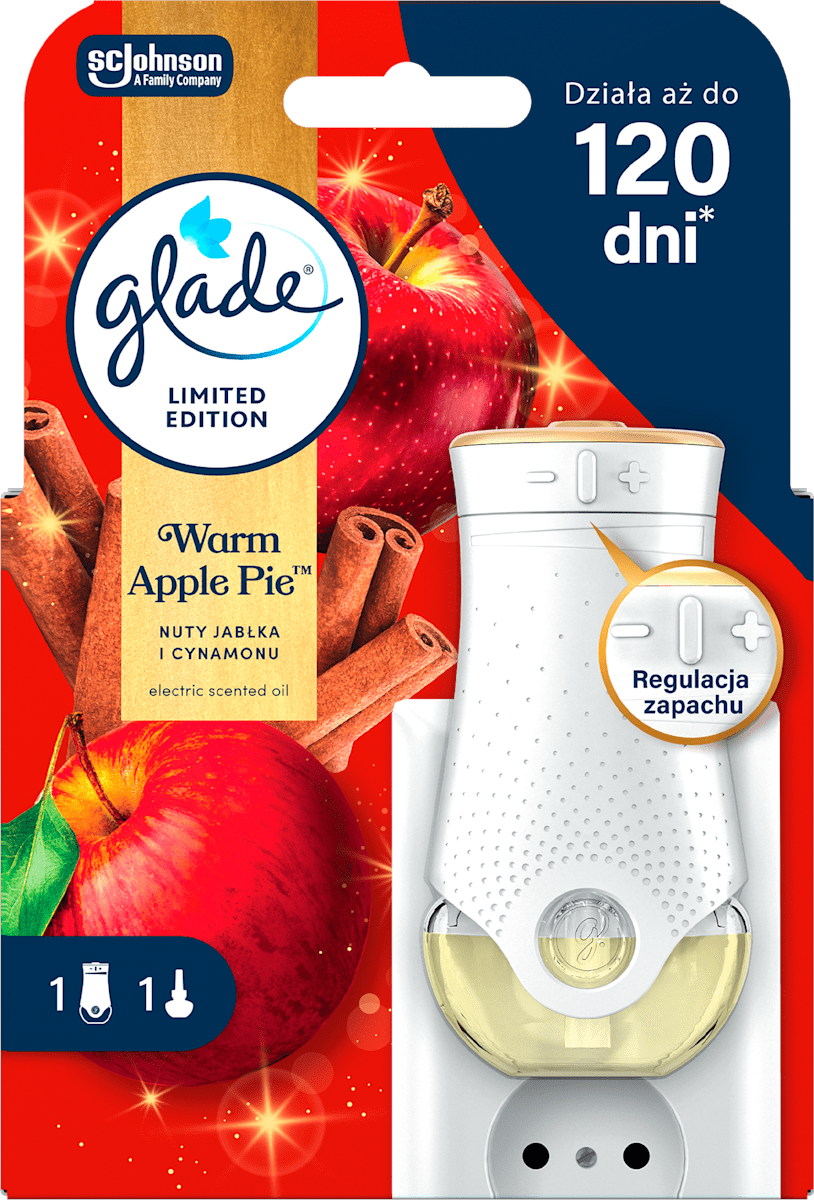 glade Električni osvježivač prostora + refill – Warm Apple Pie, 20 ml ...