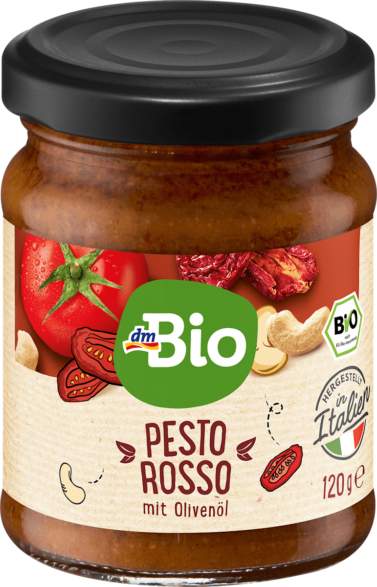 dmBio Pesto Rosso mit sonnengetrockneten Tomaten, vegan, 120 g ...
