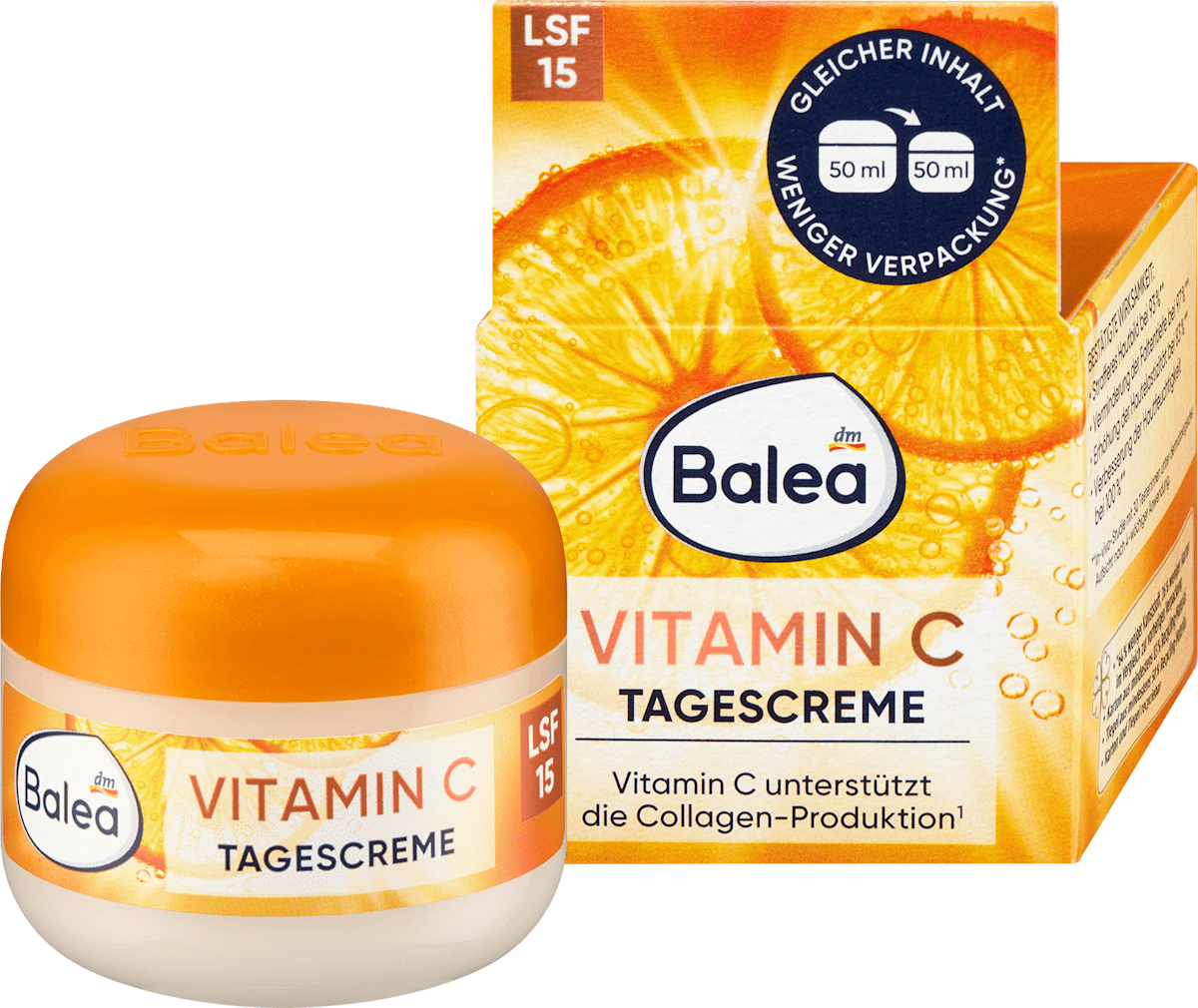 Balea Crema giorno con vitamina C SPF15, 50 ml | dm Italia