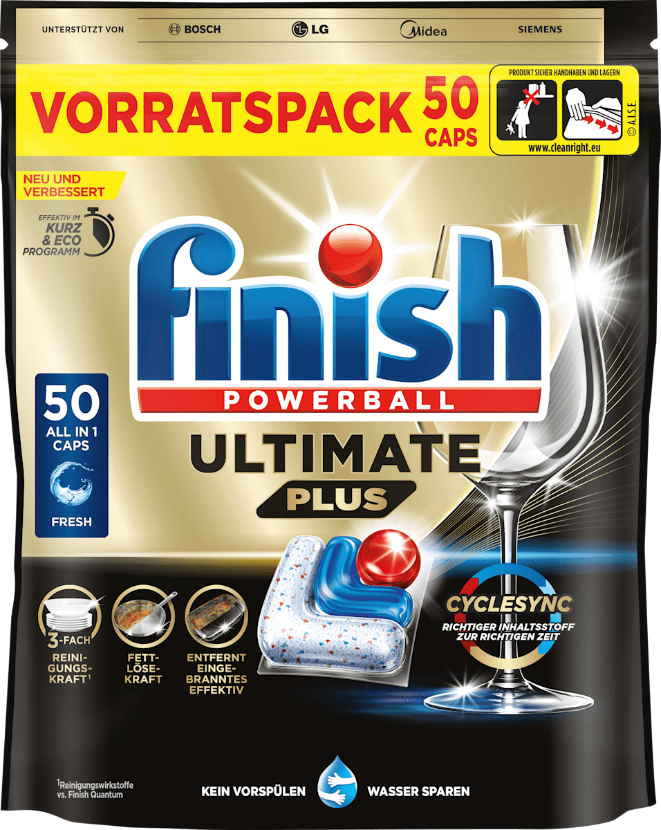 Finish Spülmaschinen-Tabs Ultimate Plus, 50 St dauerhaft günstig online ...