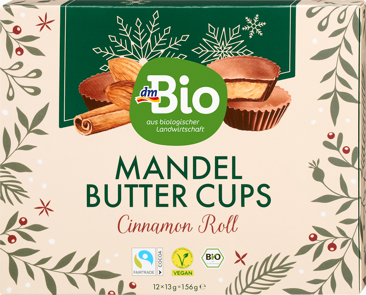 dmBio Geschenkset Mandel Butter Cups Cinnamon Roll, 156 g dauerhaft günstig online kaufen | dm.de