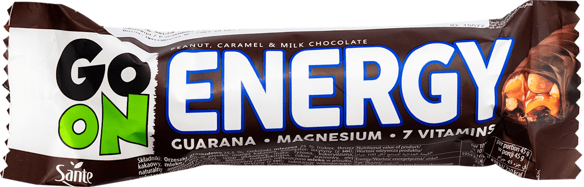 GO ON Energy bar pločica - kikiriki i karamela, 45 g | dm Bosna i ...