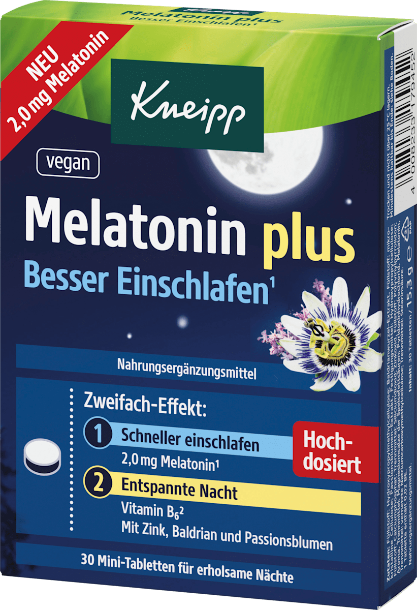 Kneipp Melatonin Plus Tabletten 30 St, 15,3 g dauerhaft günstig online ...