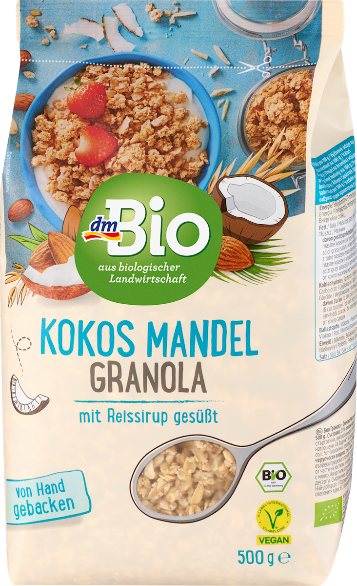 dmBio Knuspermüsli Kokos Mandel Granola, 500 g | dm.at
