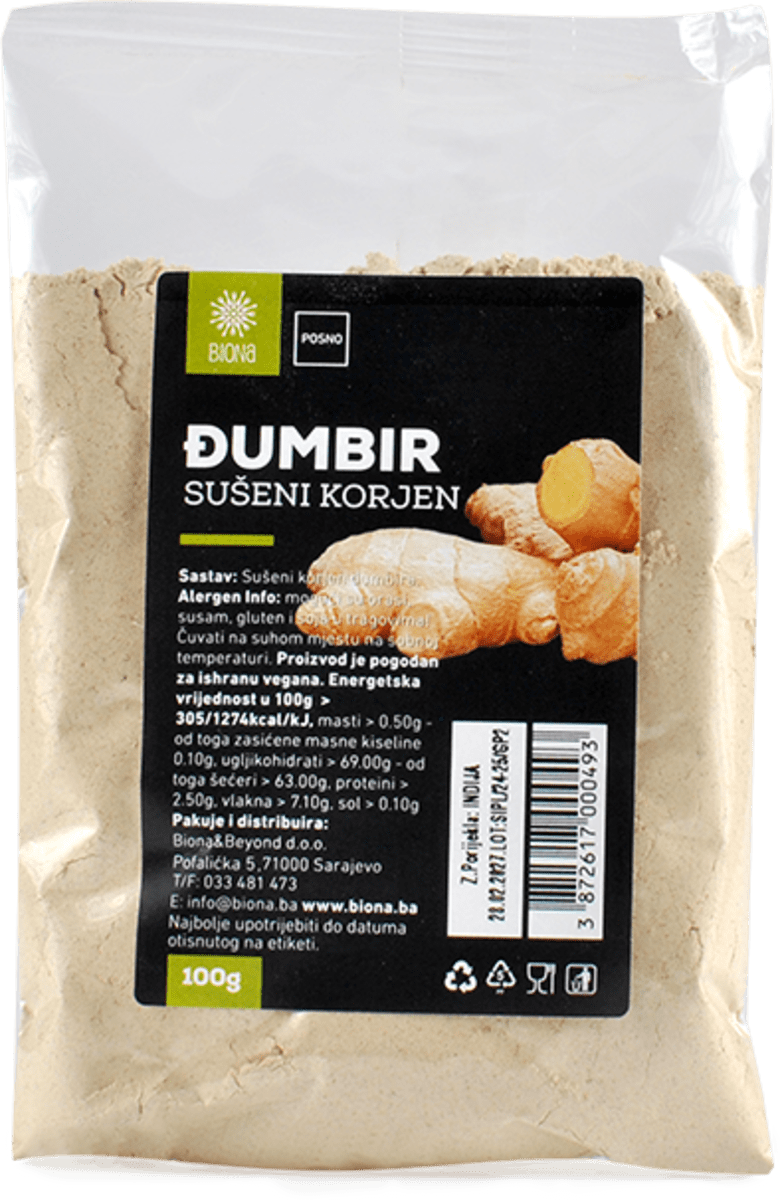 Biona Mljeveni đumbir, 100 g | dm Bosna i Hercegovina