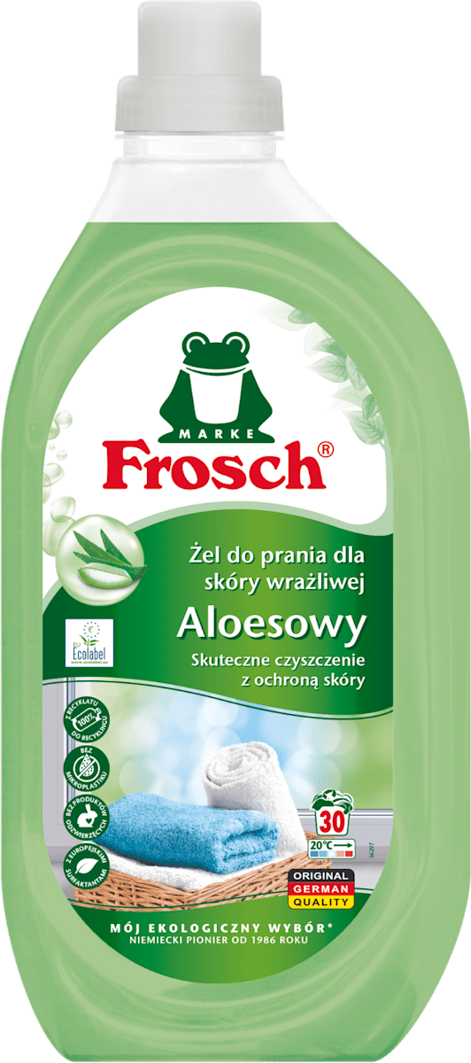 Frosch Żel do prania dla skóry wrażliwej Aloesowy, 1,5 l kupuj w zawsze ...