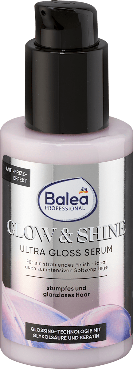 Balea PROFESSIONAL Haarserum Glow & Shine Ultra Gloss Serum, 125 ml ...