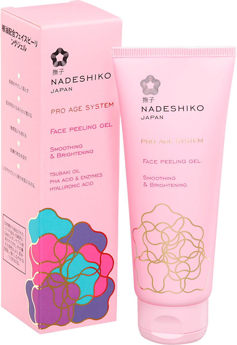 NADESHIKO Gel peeling facial cu ulei de Tsubaki, 80 ml | dm.ro