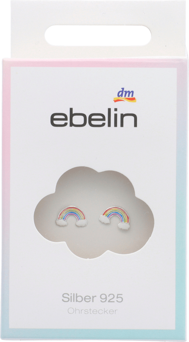 ebelin Otroški uhani - mavrica, srebro 925, 2 kos | dm.si