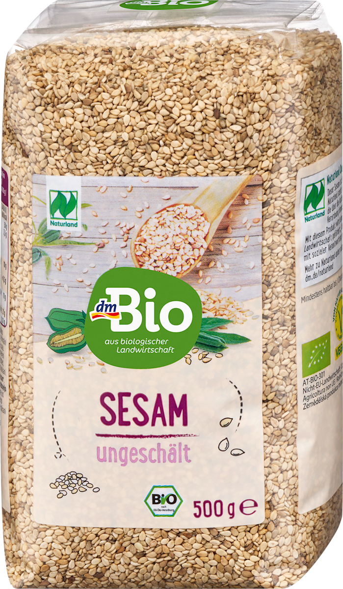 dmBio Sesam, ungeschält, 500 g dauerhaft günstig online kaufen | dm.de
