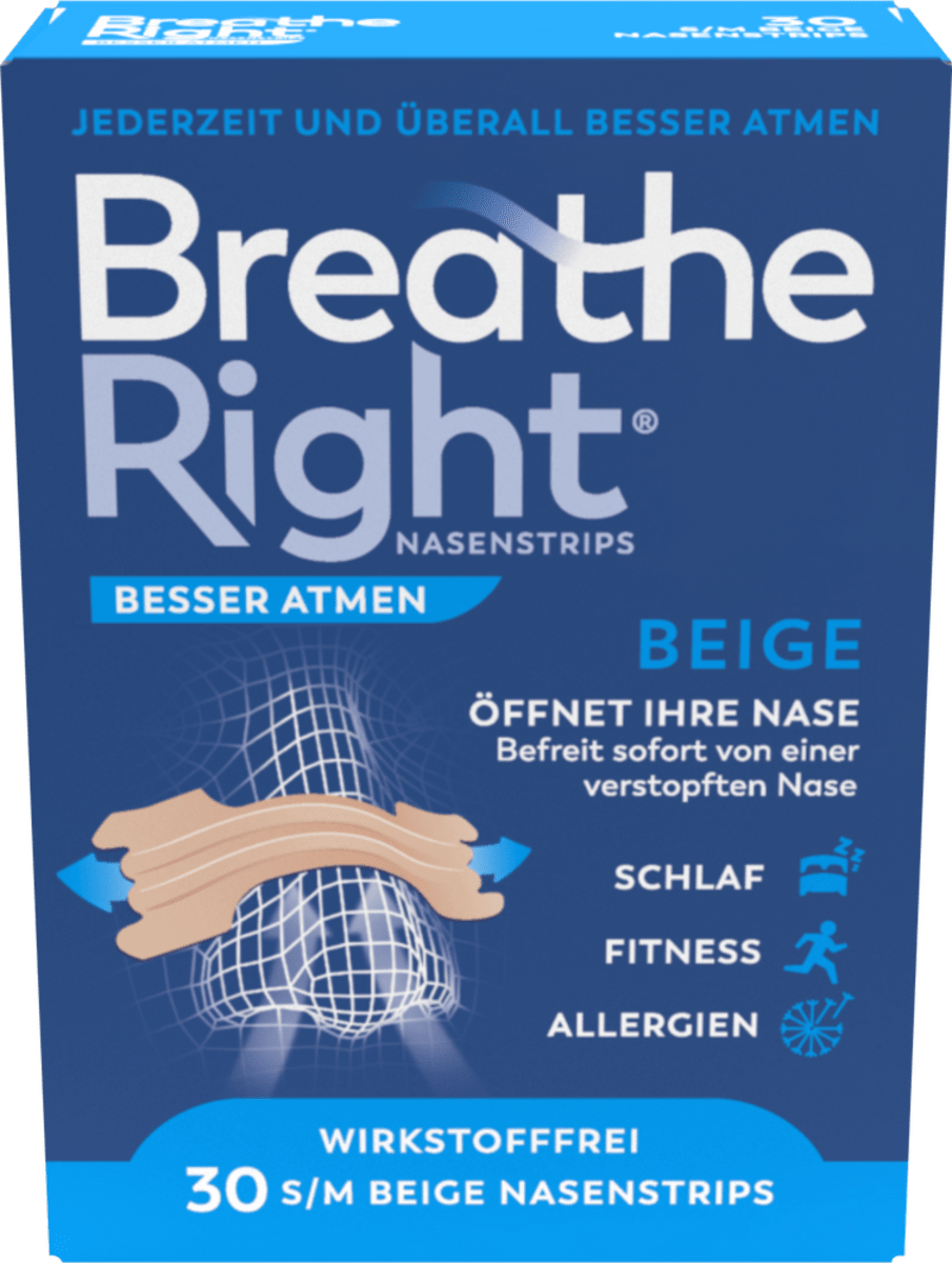 Breathe Right Besser Atmen Breathe Right Nasenpflaster beige normale ...