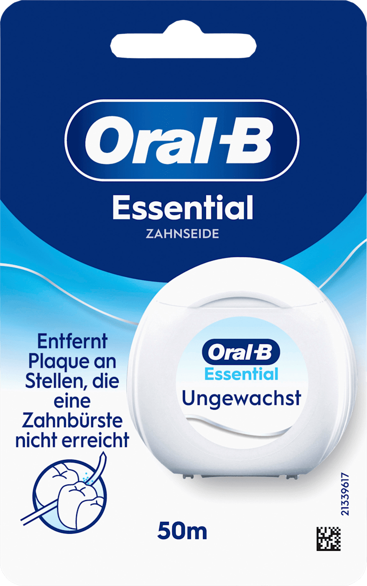 Oral-B Zahnseide Essentialfloss ungewachst, 50 m dauerhaft günstig ...