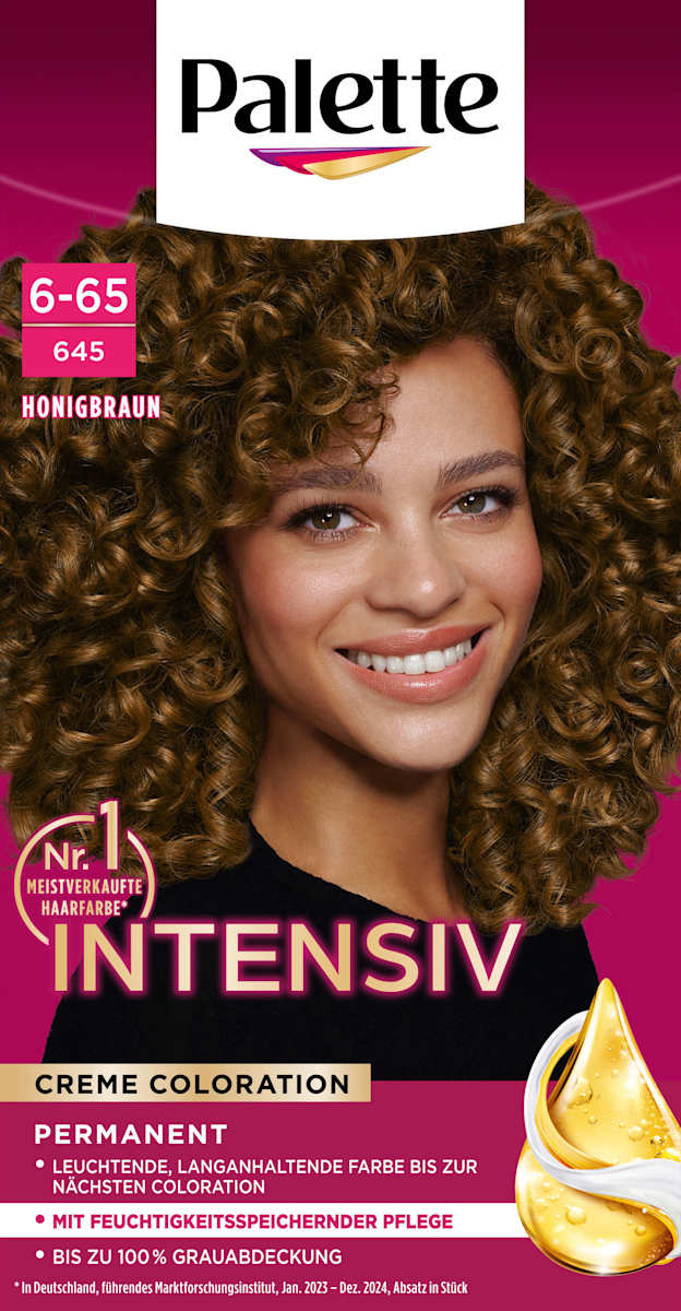 Palette Intensive Color Creme Haarfarbe 6-65/645 Honigbraun, 1 St ...