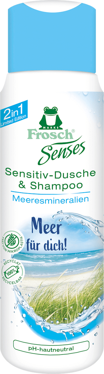 Frosch Senses Duschgel & Shampoo sensitiv Meeresmineralien "Meer für ...