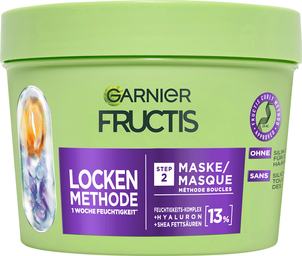 GARNIER FRUCTIS Haarmaske Locken Methode Feuchtigkeit, 370 ml dauerhaft ...