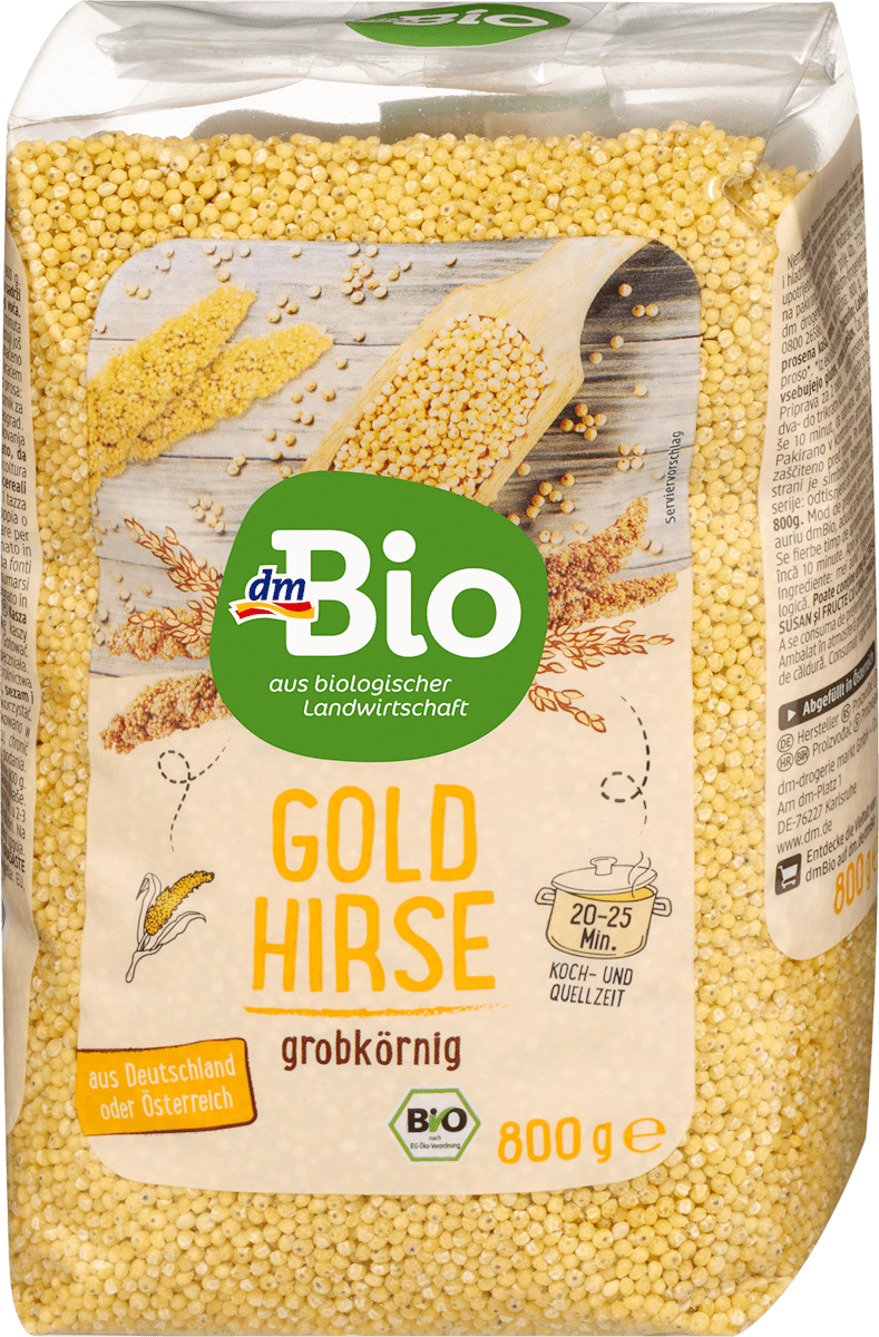 dmBio Zlatno proso, oljušteno, 800 g | dm.hr