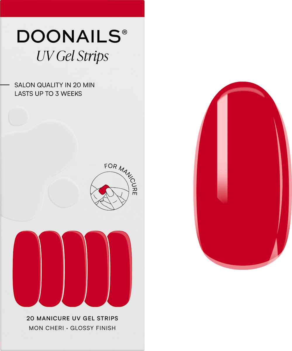 Doonails UV Gel Nagelfolien, Gel Strips Mon Cheri, 20 St dauerhaft ...