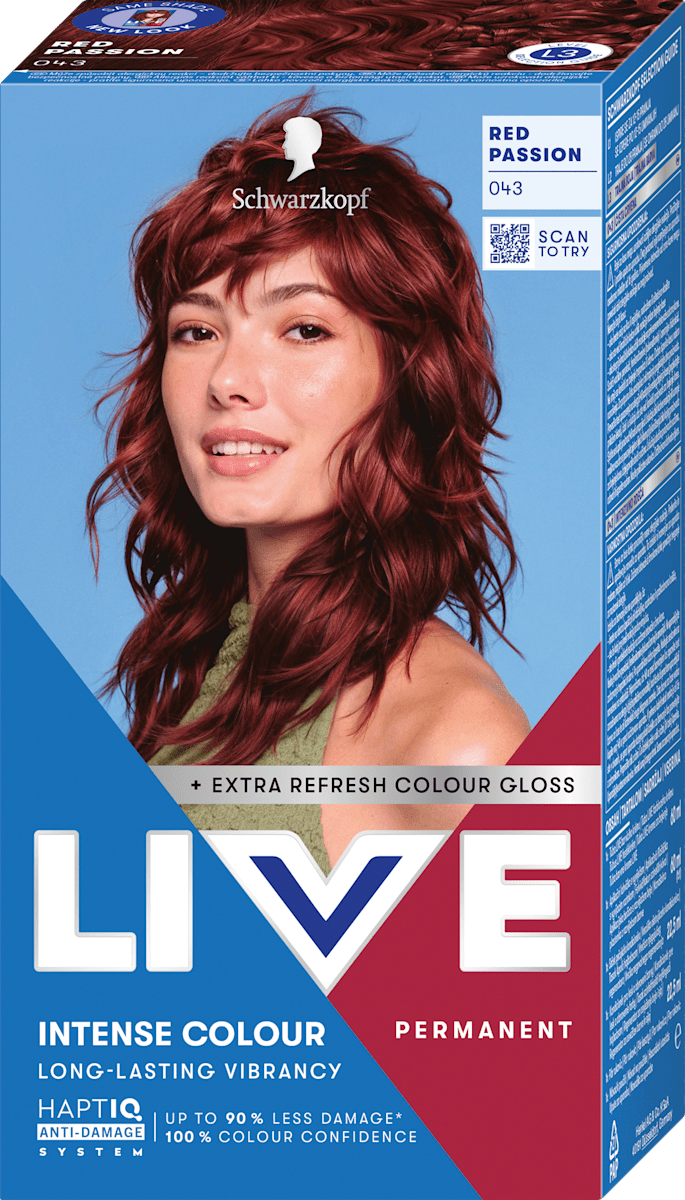 Schwarzkopf LIVE Boja za kosu – 043 Red Passion, 1 kom. | dm.hr