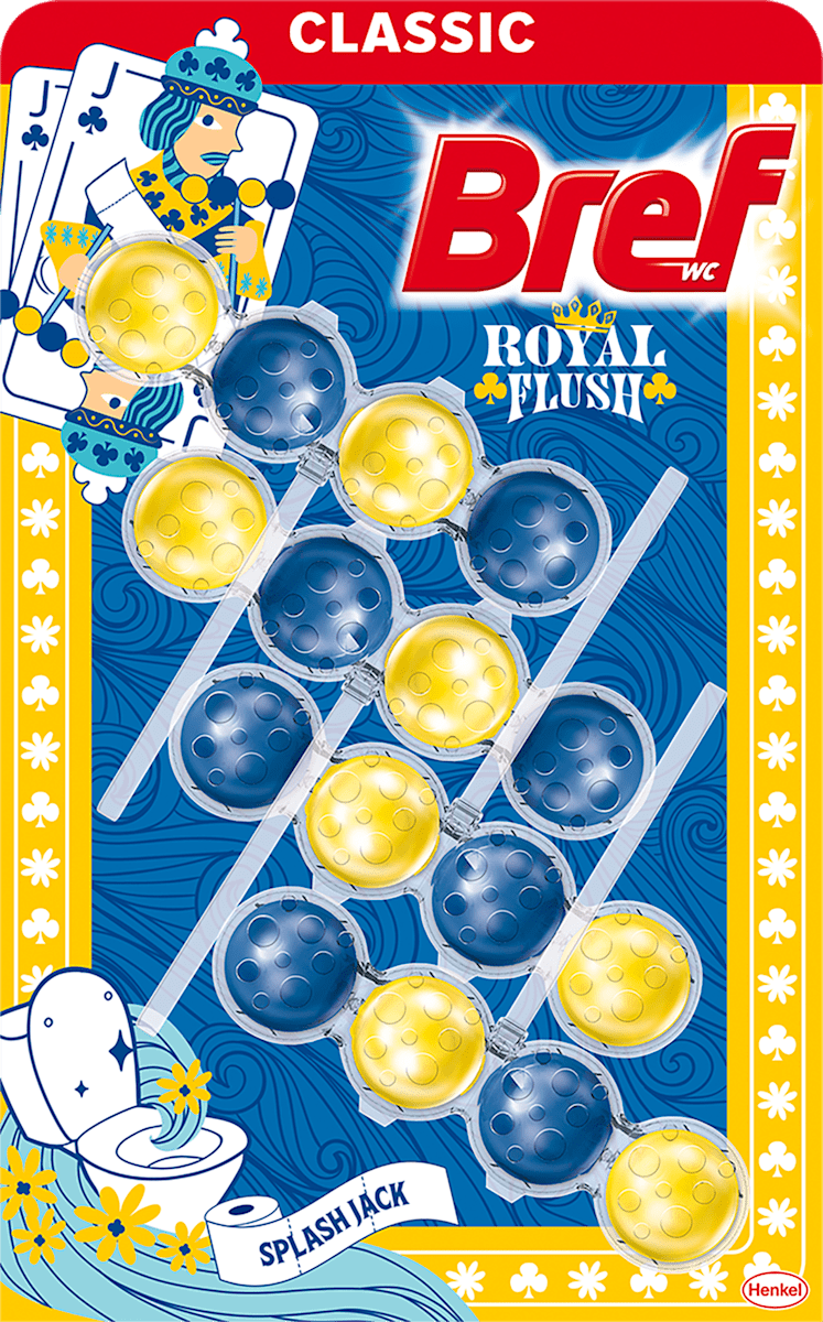 Bref Power Aktiv wc blokk Splash Jack, 200 g | dm.hu