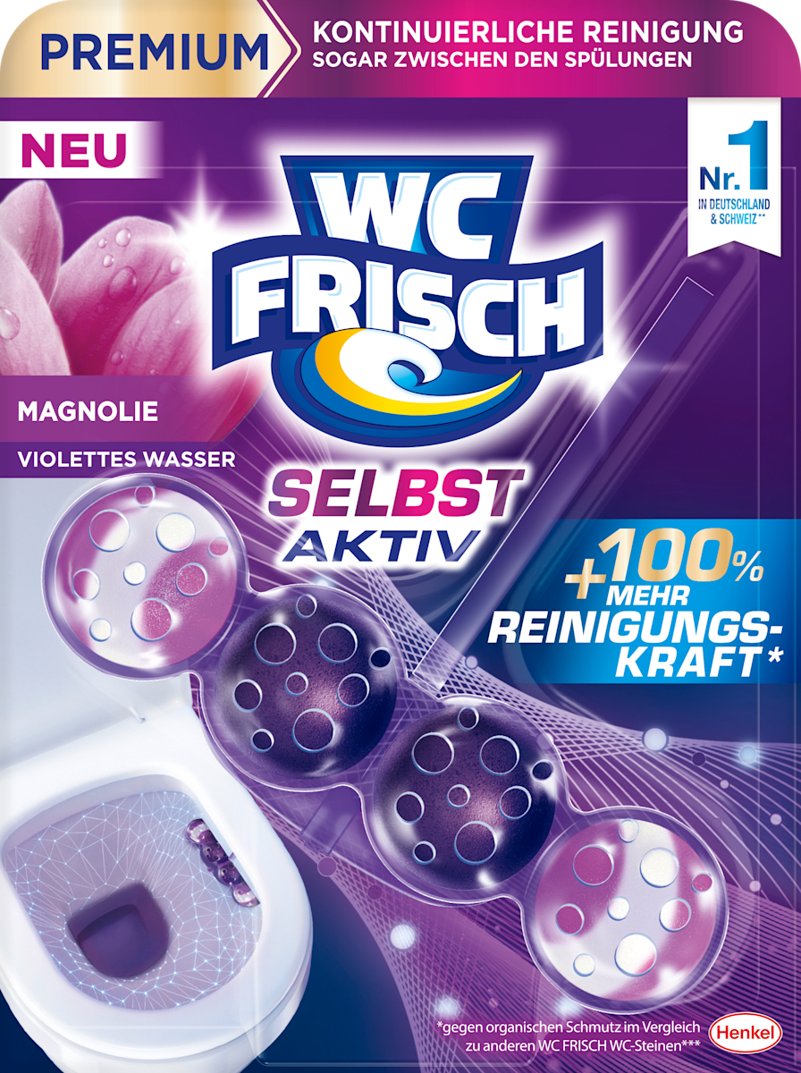 WC-Frisch WC-Stein Violett Selbst Aktiv Magnolie, 1 St dauerhaft ...