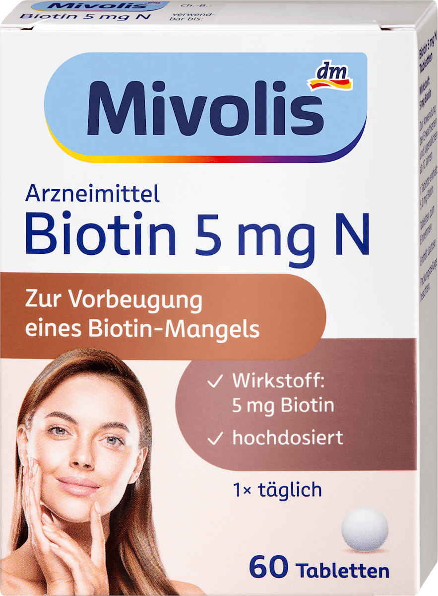 Mivolis Biotin 5 mg N, Tabletten, 60 St dauerhaft günstig online kaufen ...