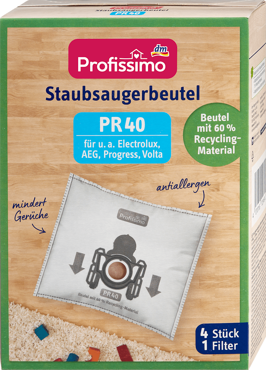 Profissimo Staubsaugerbeutel PR40 & Filter, 4 St dauerhaft günstig ...