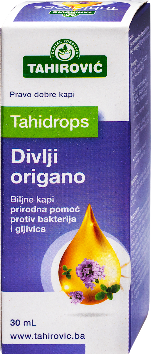 TAHIROVIĆ Tahidrops Divlji origano kapi, 30 ml | dm Bosna i Hercegovina