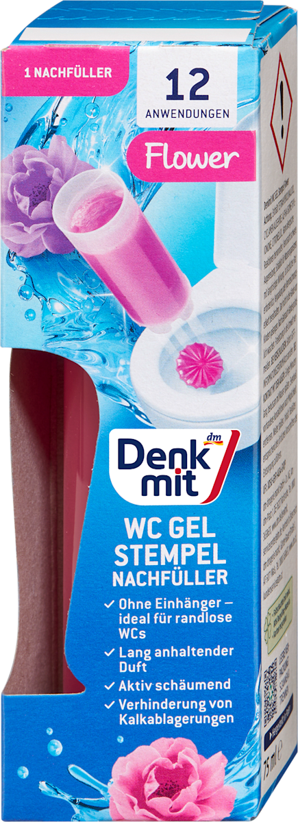Denkmit WC-Reiniger Gel Stempel Flower Nachfüllpack 1 St, 75 ml ...