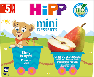 HiPP Frucht & Getreide Apfel, Birne mit Dinkel & Fenchel ab dem 6. Monat, 190 g dauerhaft ...