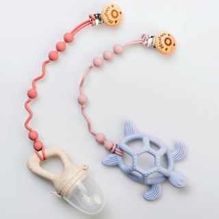 babysnugg Set lănțișoare de silicon pentru suzetă, verde | dm.ro