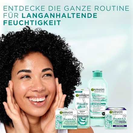 Garnier Skin Active Nachtcreme Gel Hyaluron Aloe Hydra Booster, 50 ml ...